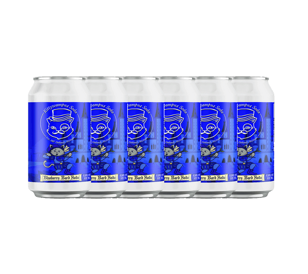 Blueberry Bard Soda (6 Pack) – Kittywampus Soda